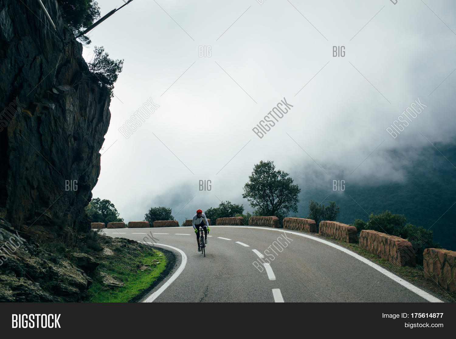 Cyclist Climbing Image & Photo (Free Trial) | Bigstock