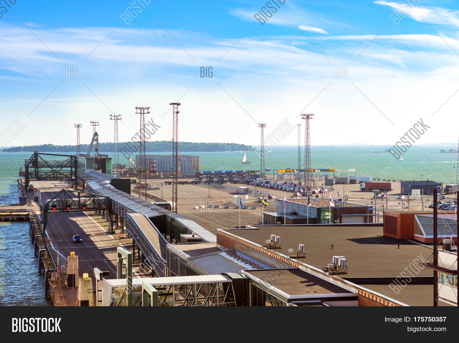 Ferry Cargo-passenger Image & Photo (Free Trial) | Bigstock