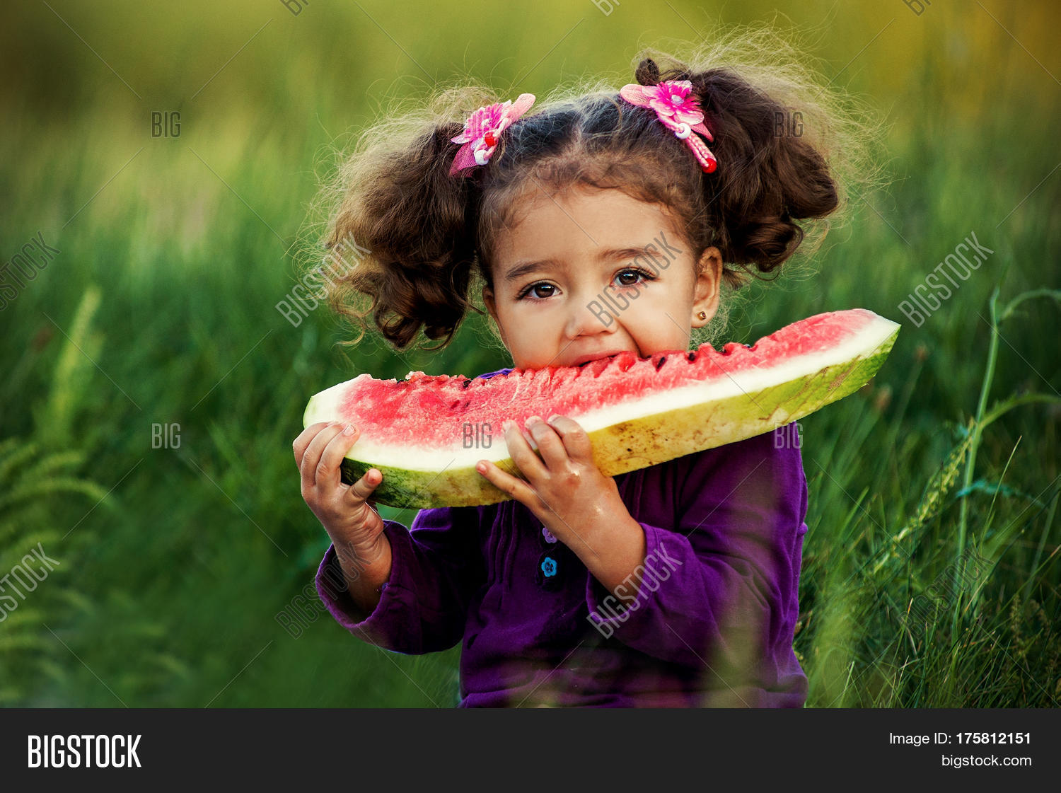 Happy Child Eating Image & Photo (Free Trial) | Bigstock