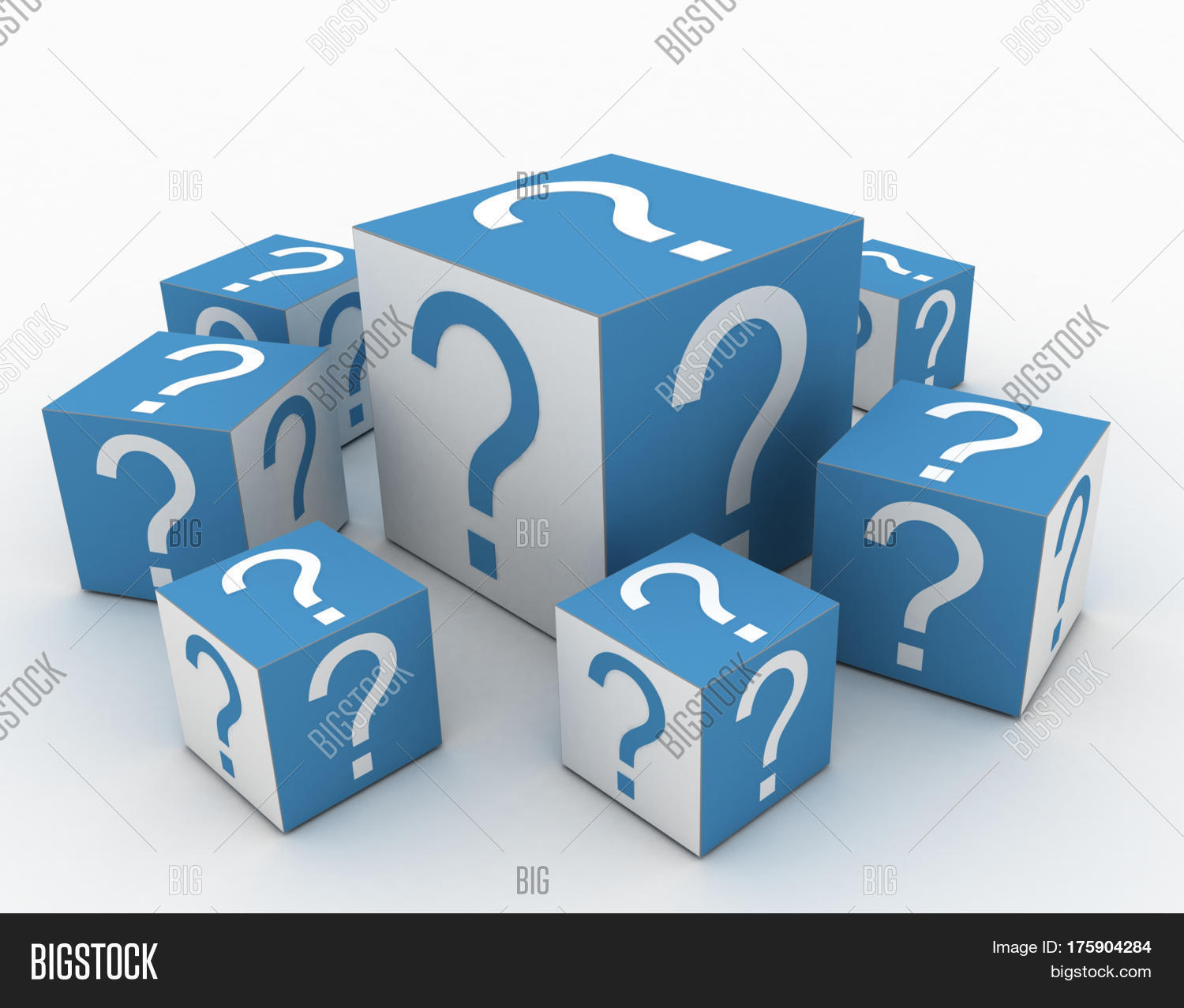 Cubes Question Marks Image & Photo (Free Trial) | Bigstock