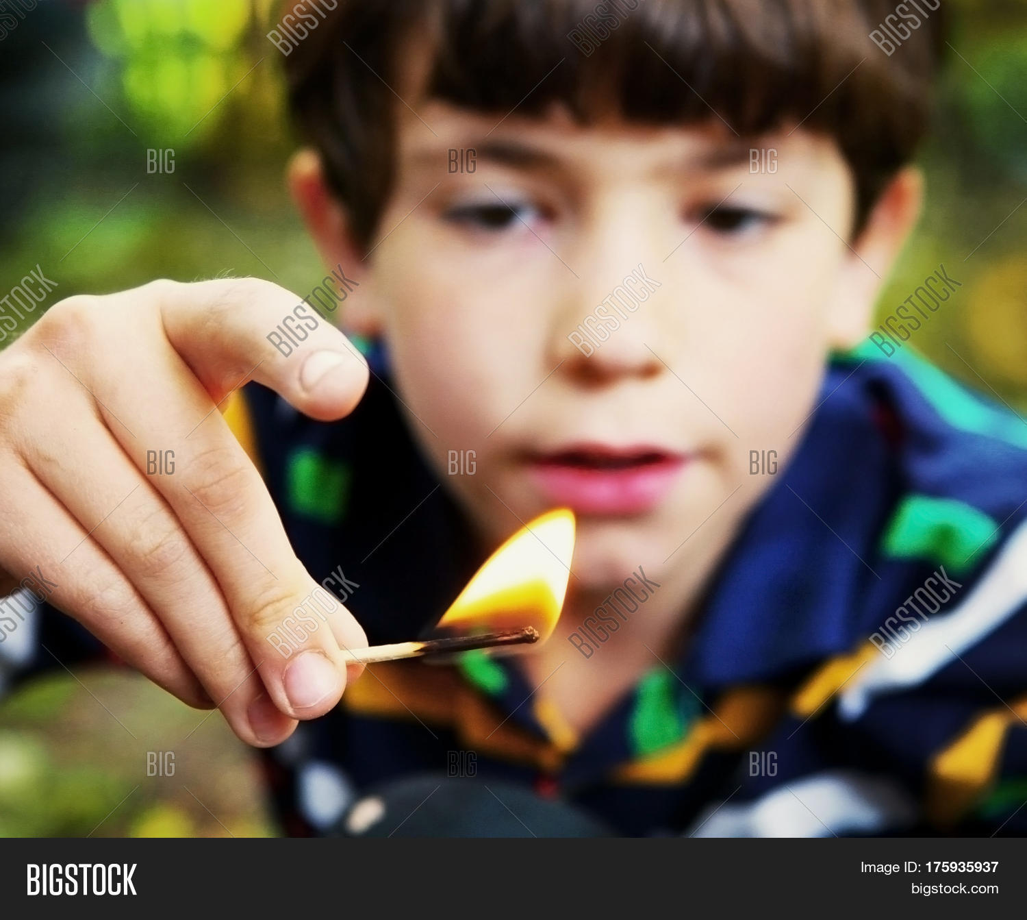 Naughty Boy Play Fire Image & Photo (Free Trial) | Bigstock
