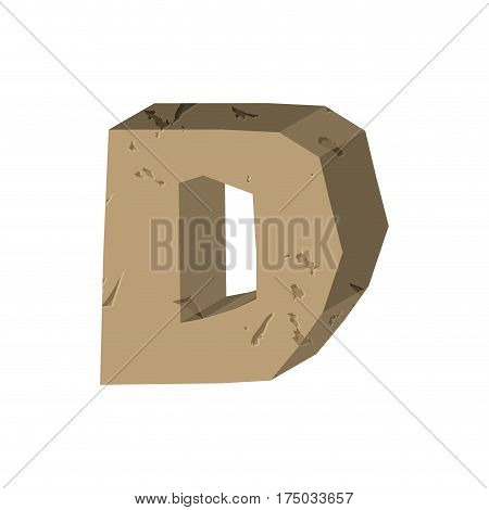 Letter D Stone Font. Vector & Photo (Free Trial) | Bigstock