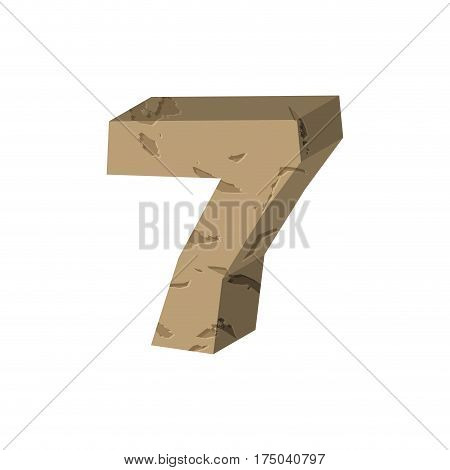 Number 7 Stone. Rock Vector & Photo (Free Trial) | Bigstock