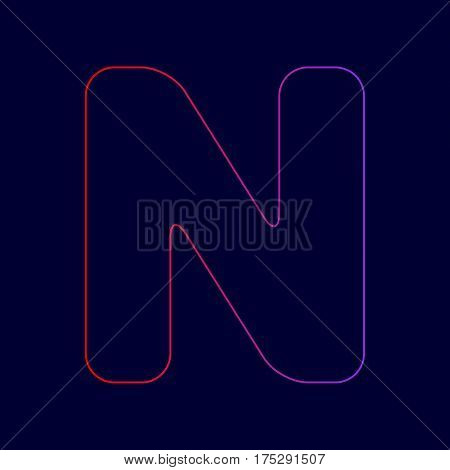 Letter N Sign Design Vector & Photo (Free Trial) | Bigstock