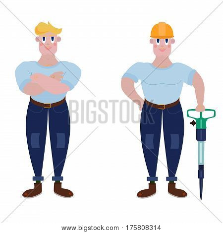 Strong Worker Vector & Photo (Free Trial) | Bigstock