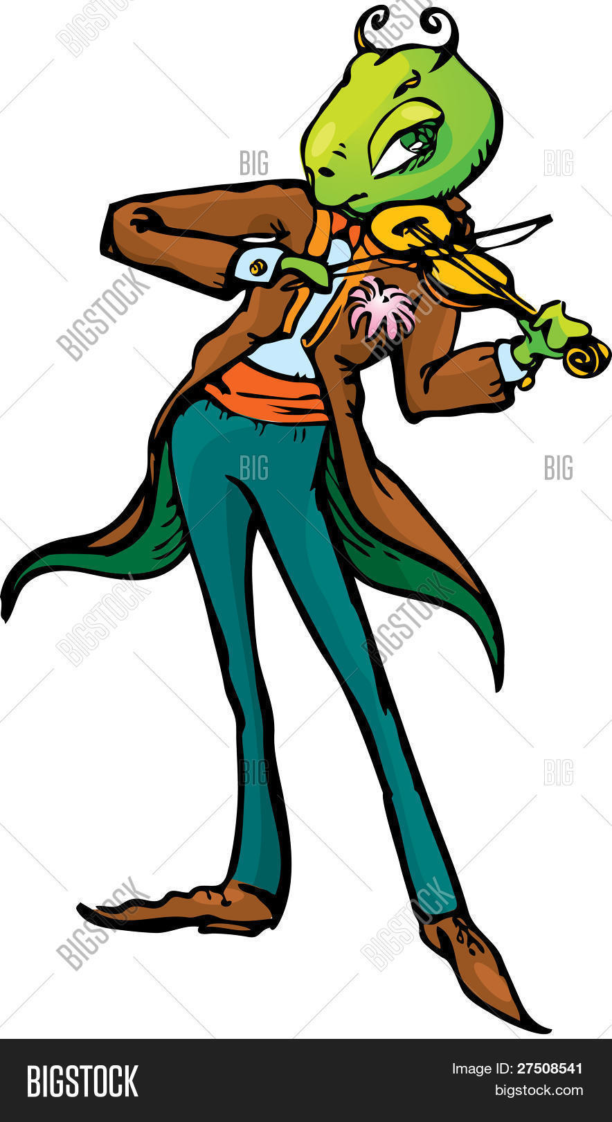 Cartoon Grasshopper Vector & Photo (Free Trial) | Bigstock