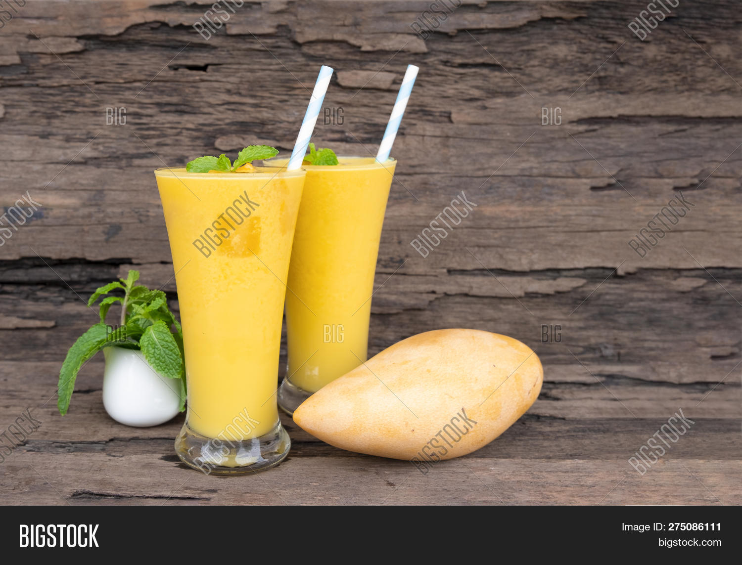 Mango Smoothies Yellow Image & Photo (Free Trial) | Bigstock