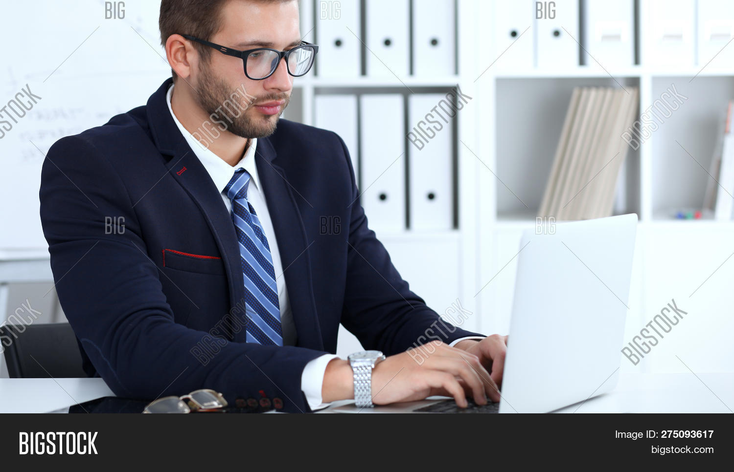 Businessman Using Image & Photo (Free Trial) | Bigstock