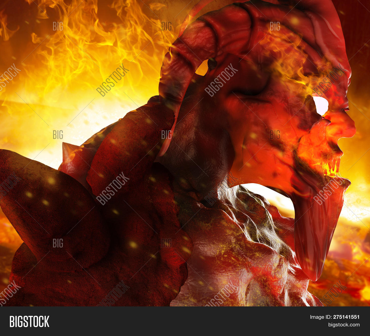 Artwork Hellish Demon Image & Photo (Free Trial) | Bigstock