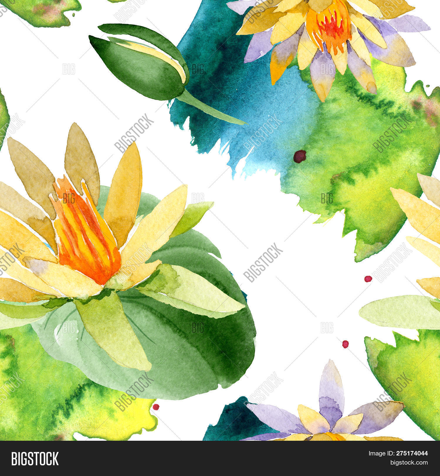 Yellow Lotus. Floral Image & Photo (Free Trial) | Bigstock