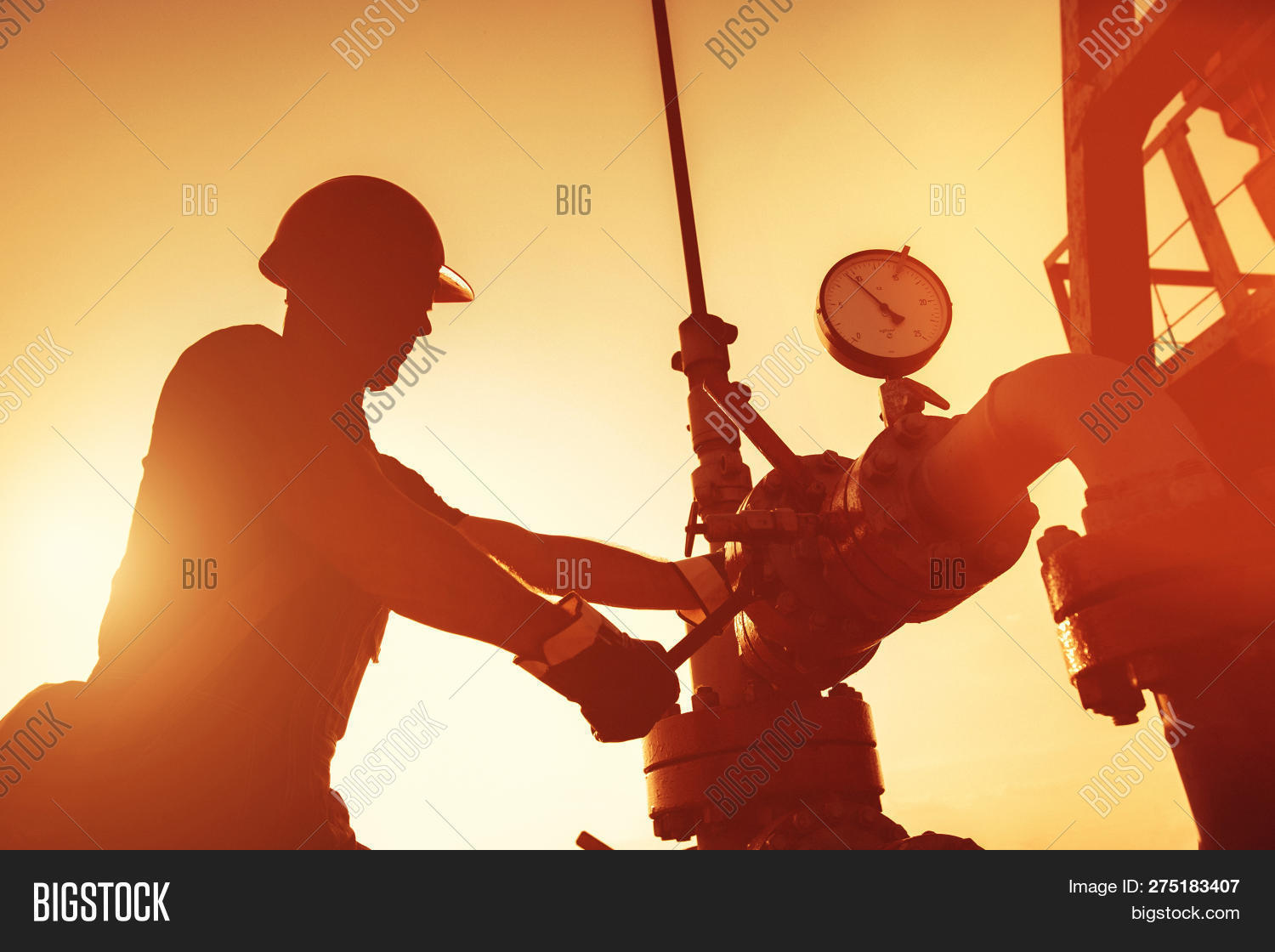 Oil Worker Checking Image & Photo (Free Trial) | Bigstock