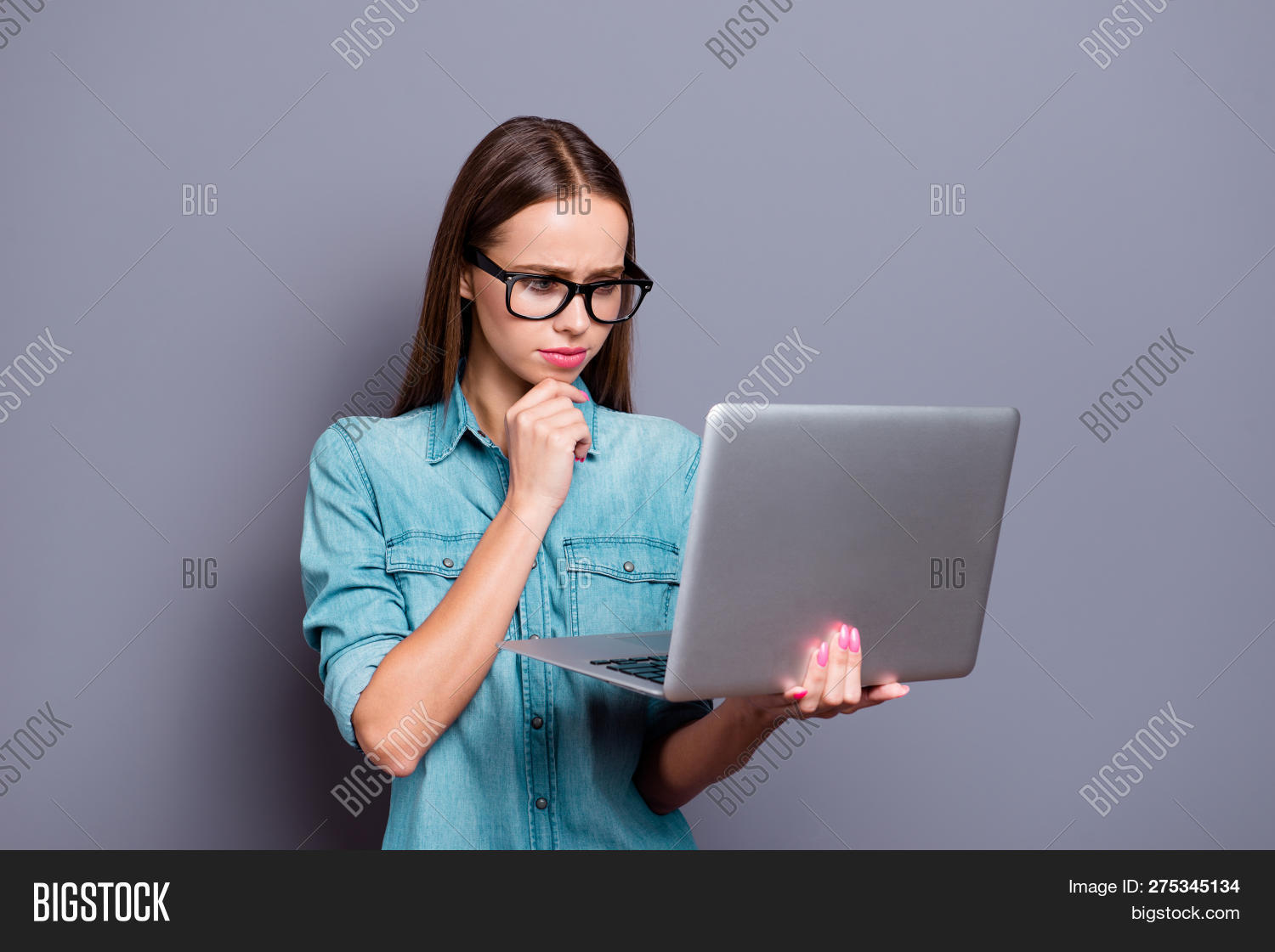 Close Portrait Laptop Image & Photo (Free Trial) | Bigstock