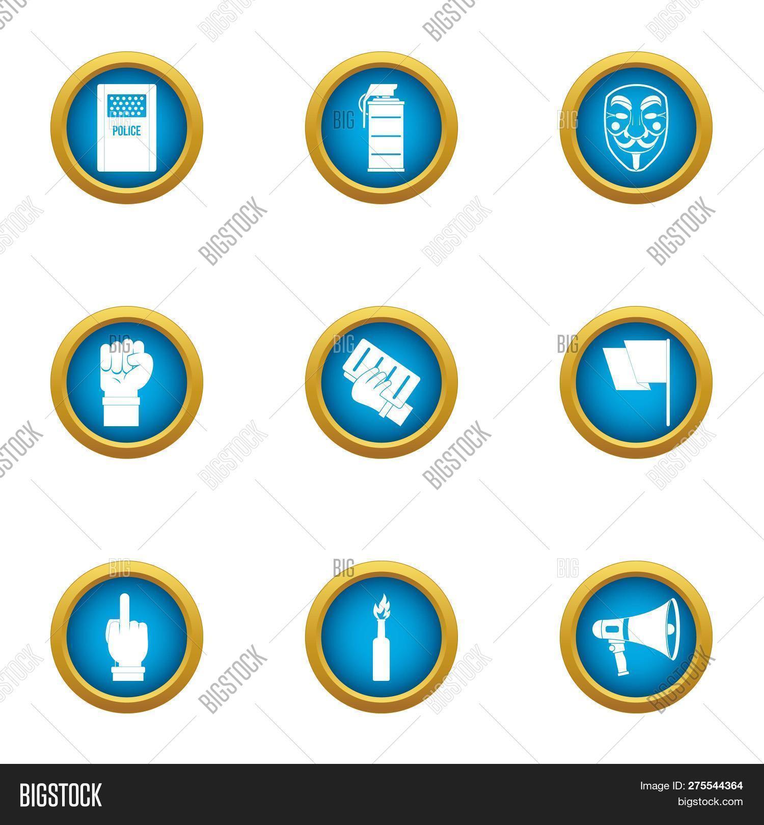 Turmoil Icons Set. Image & Photo (Free Trial) | Bigstock