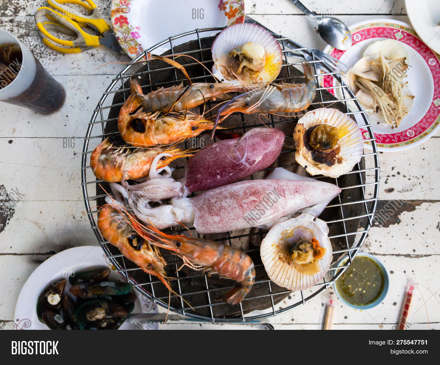 Seafood Bbq Shimps, Image & Photo (Free Trial) | Bigstock