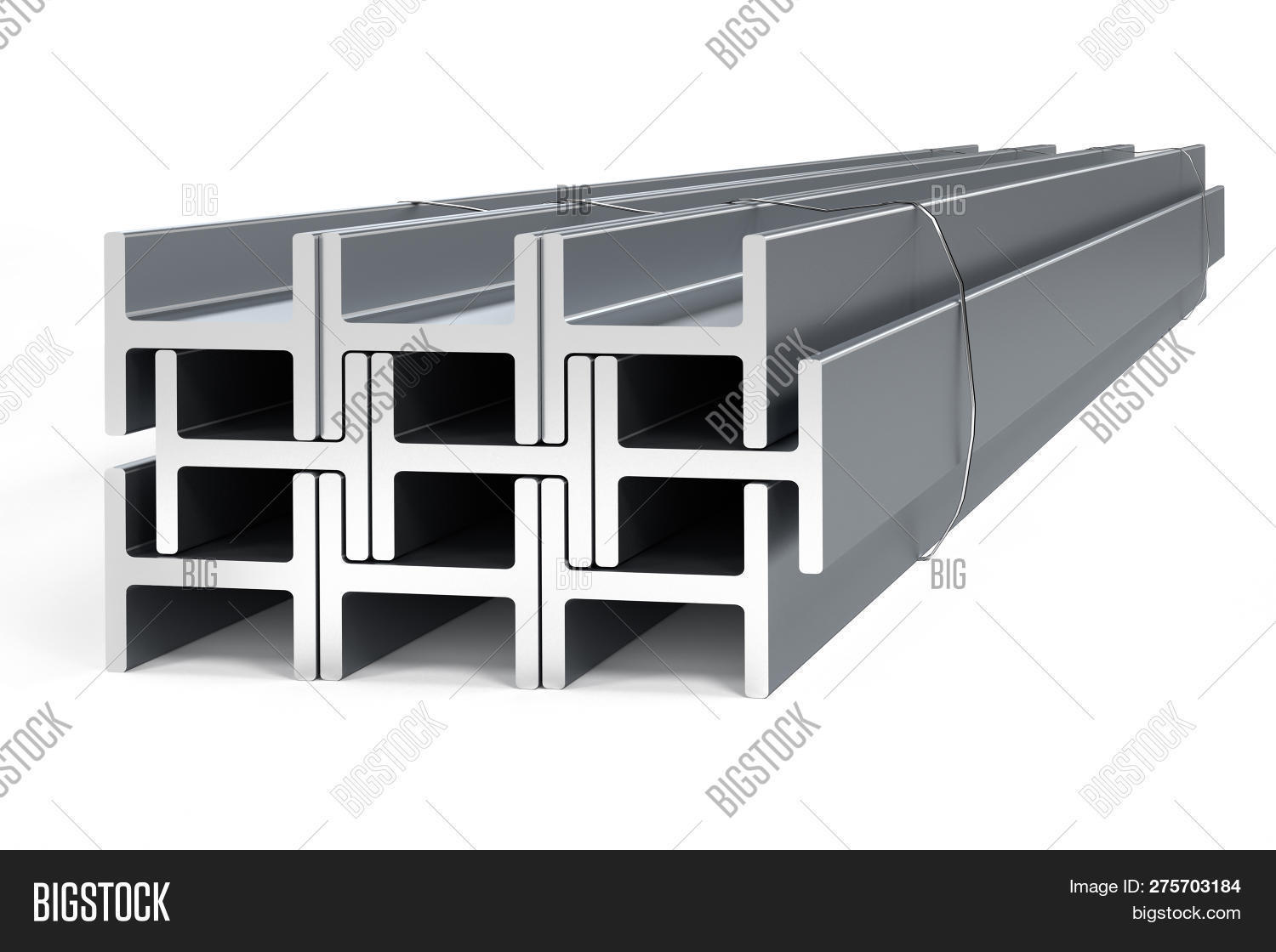 Stack Steel -beams - Image & Photo (Free Trial) | Bigstock