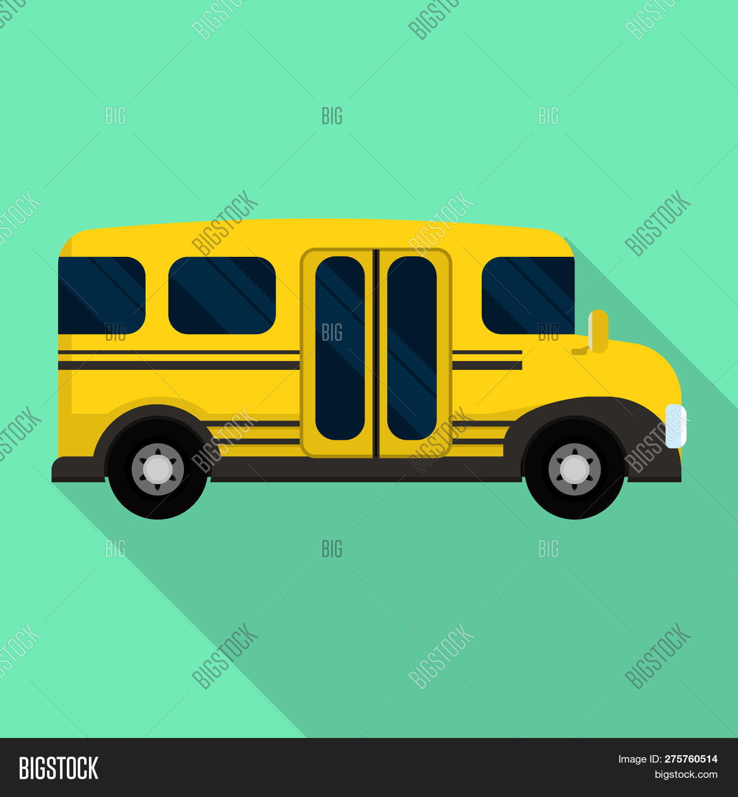 Side Mini School Bus Image & Photo (Free Trial) | Bigstock