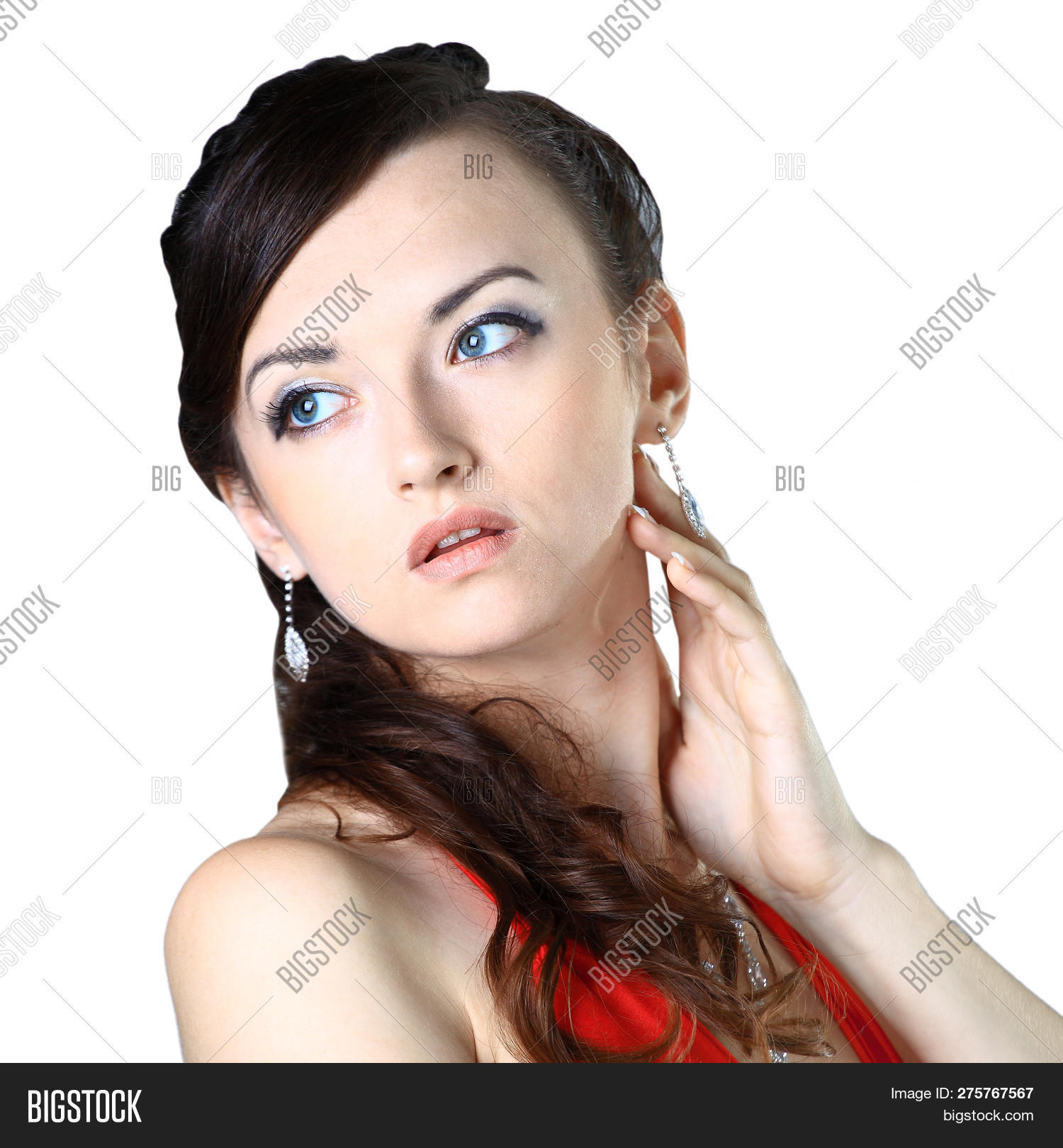 Beautiful Girl Red Image & Photo (Free Trial) | Bigstock