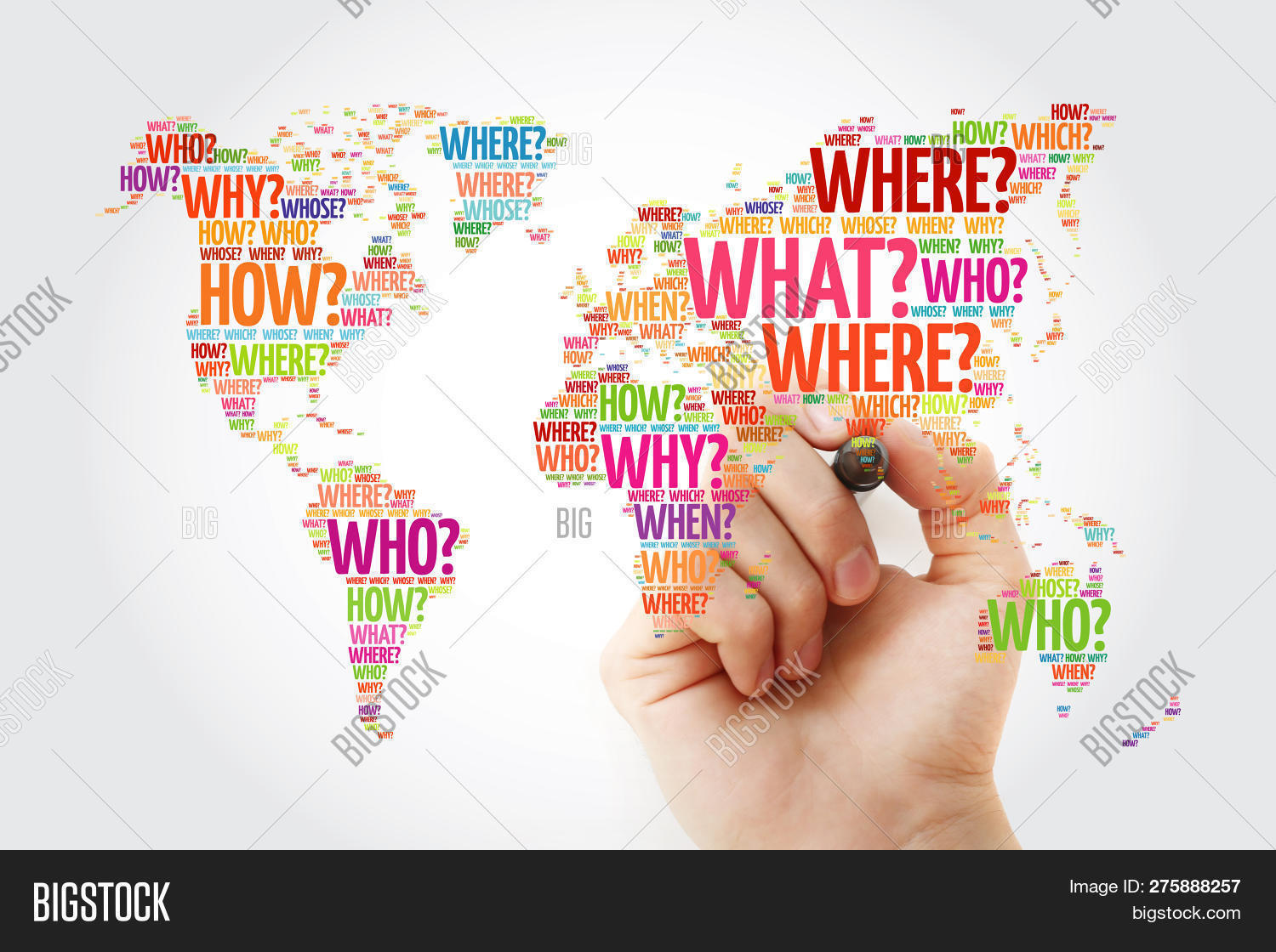 Question Words World Image & Photo (Free Trial) | Bigstock