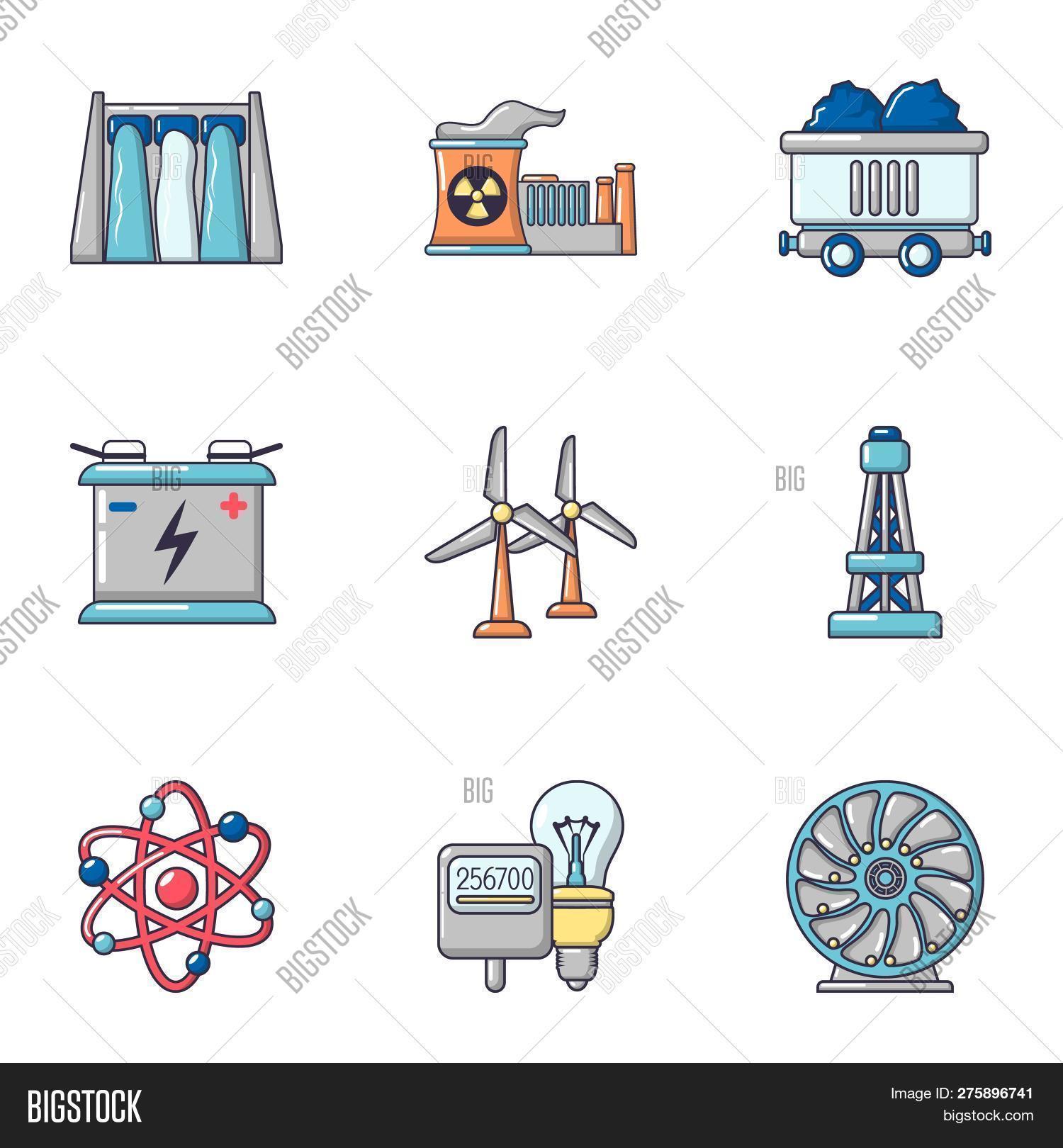 Energy Century Icons Image & Photo (Free Trial) | Bigstock