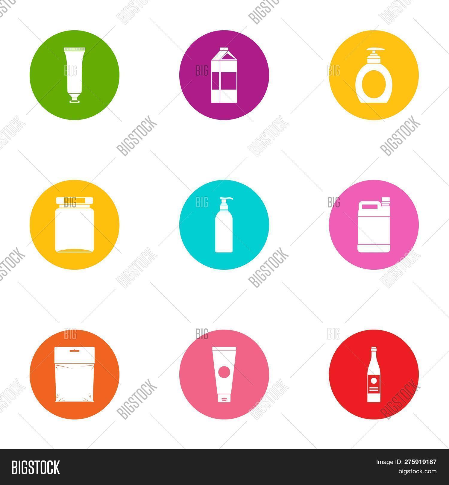 Tory Icons Set. Flat Image & Photo (Free Trial) | Bigstock