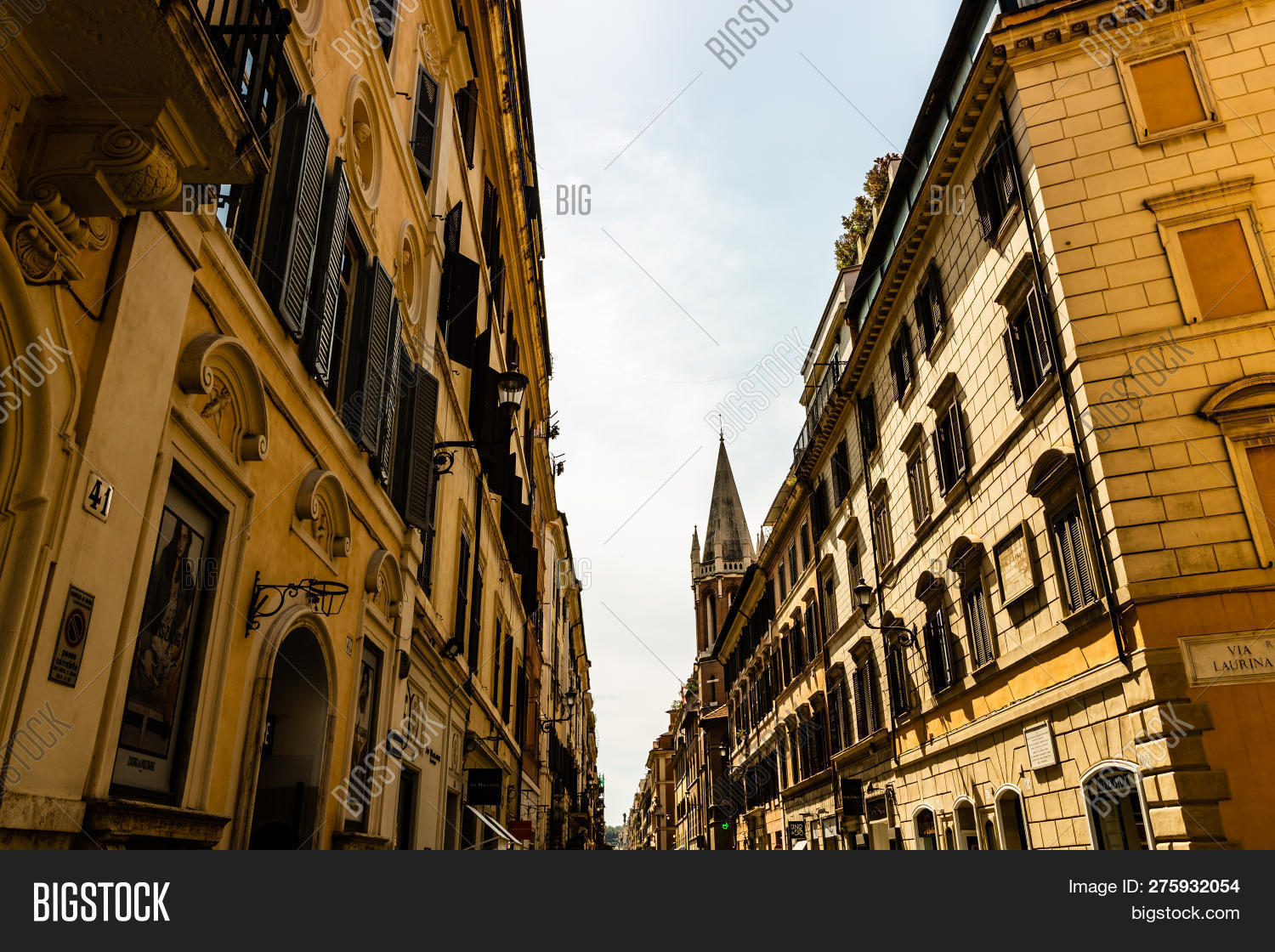 Old Street Rome, Italy Image & Photo (Free Trial) | Bigstock