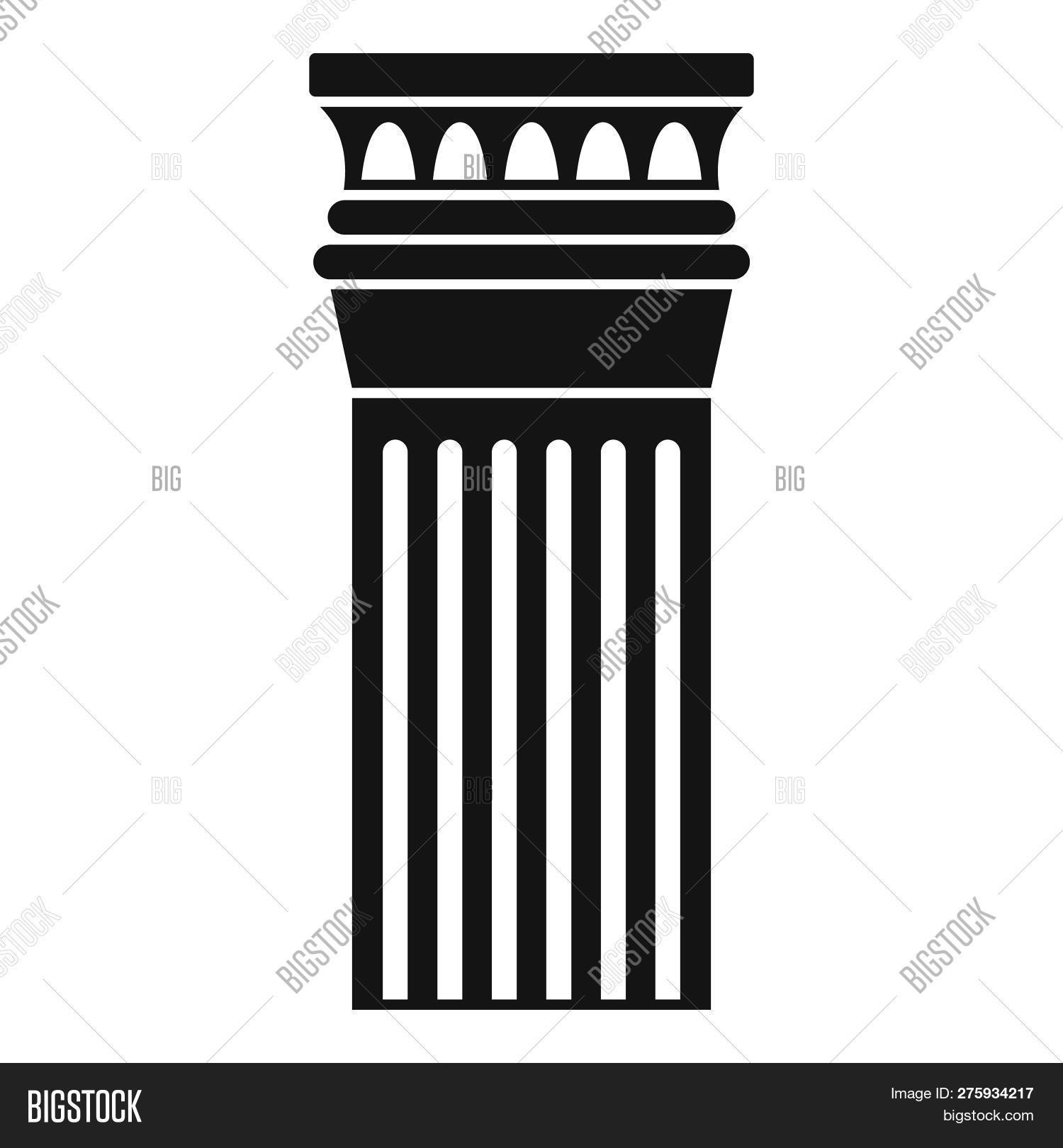 Ancient Pillar Icon. Image & Photo (Free Trial) | Bigstock