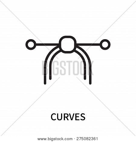 Curves Icon Isolated Vector & Photo (Free Trial) | Bigstock