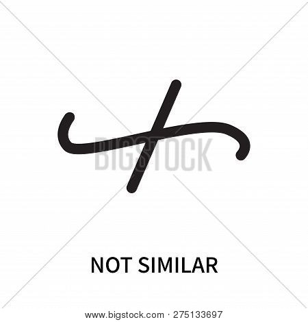Not Similar Icon Vector & Photo (Free Trial) | Bigstock