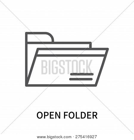 Open Folder Icon Vector & Photo (Free Trial) | Bigstock