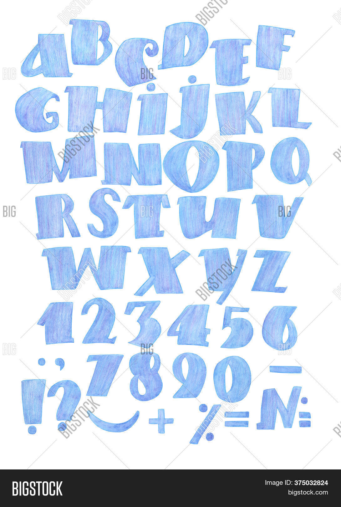 Watercolor Alphabet Image & Photo (Free Trial) | Bigstock