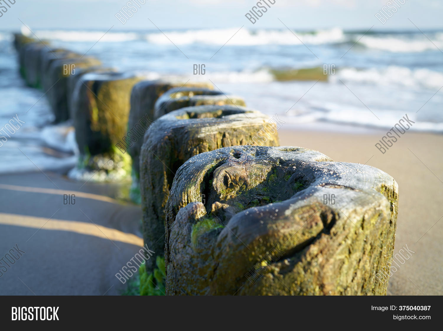 Breakwater On Beach Image & Photo (Free Trial) | Bigstock