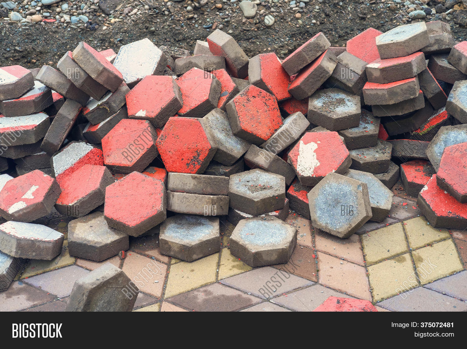 Pile Dyed Red Stone Image & Photo (Free Trial) | Bigstock