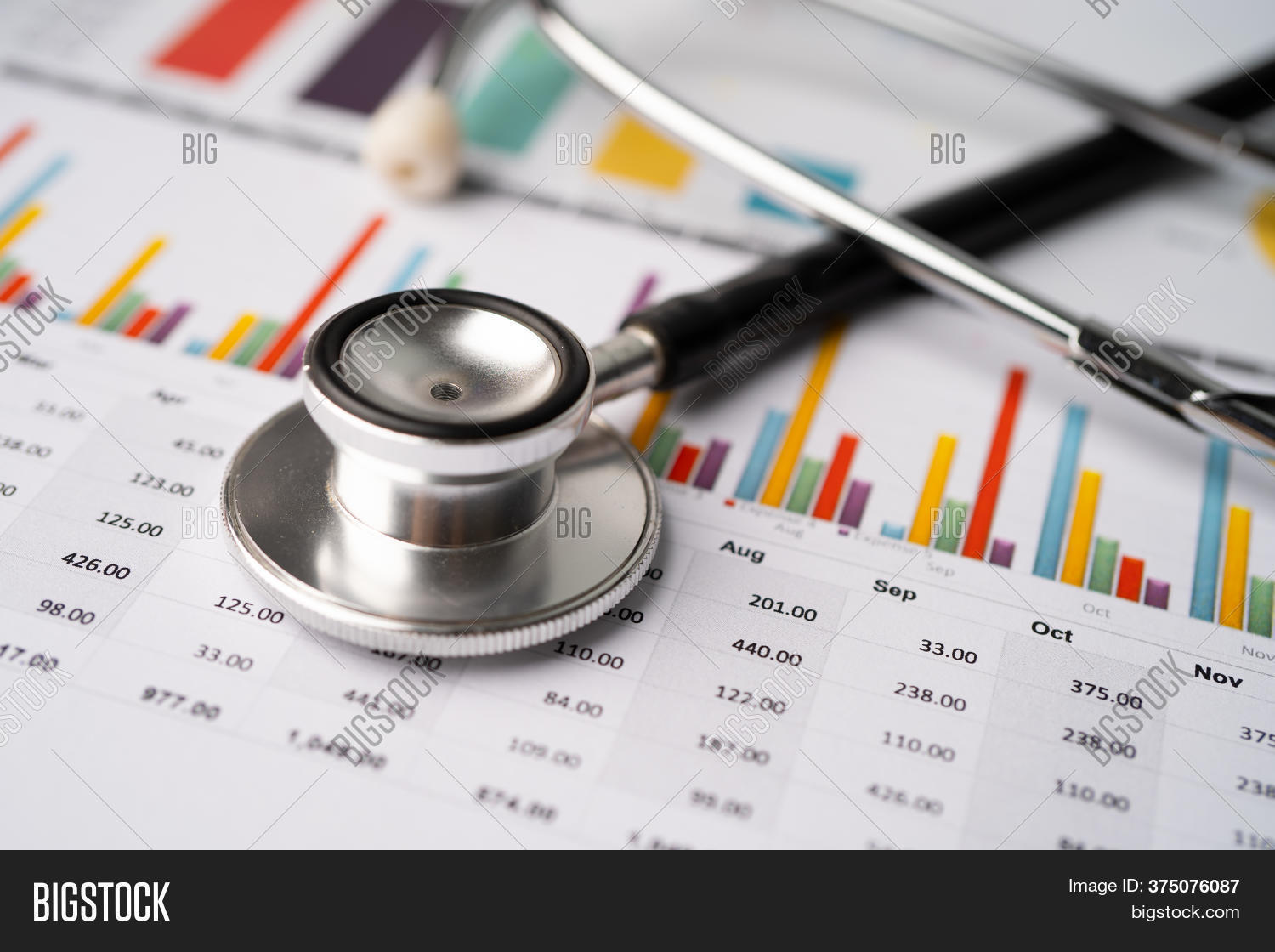 Stethoscope On Chart Image & Photo (Free Trial) | Bigstock