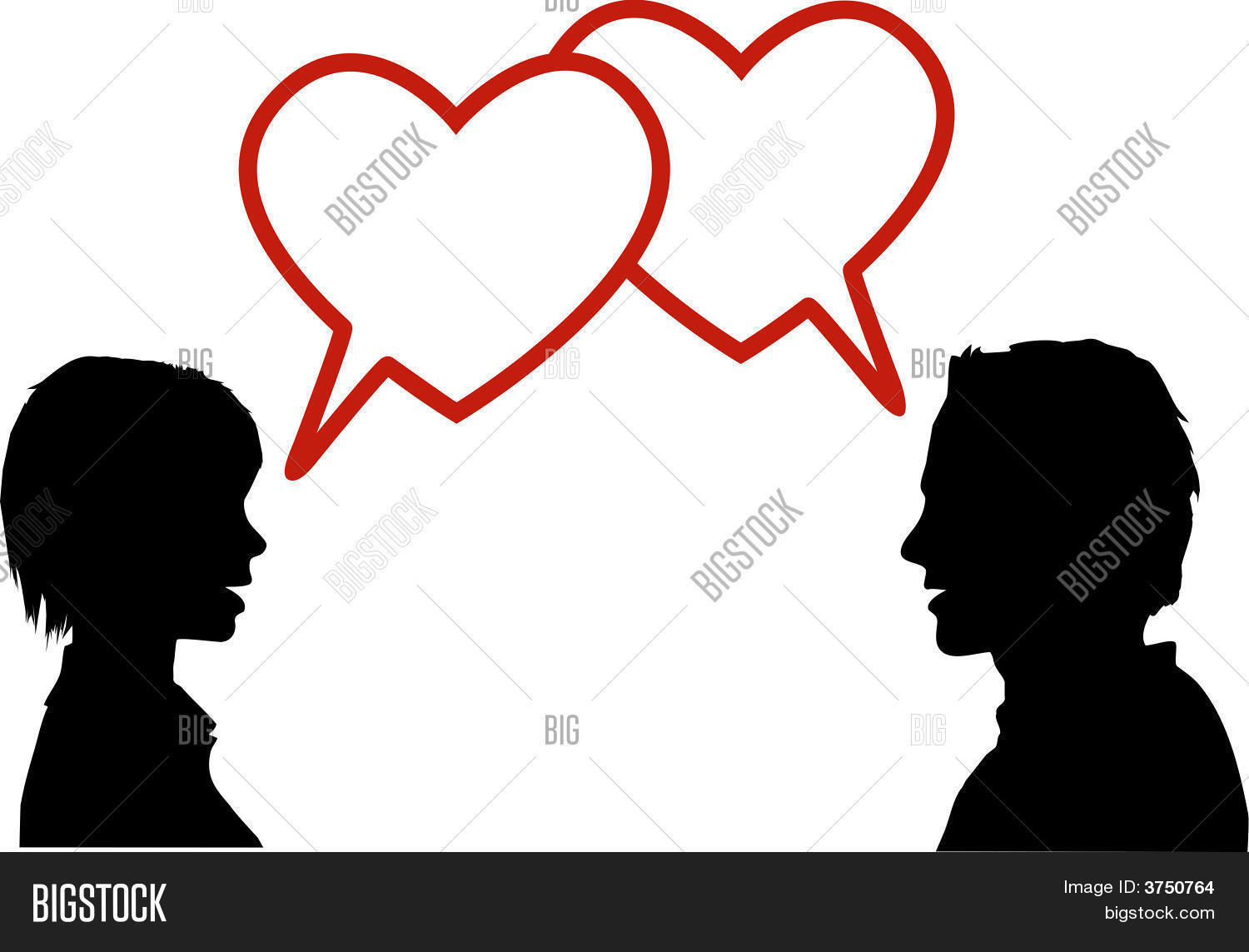 Silhouette Couple Vector & Photo (Free Trial) | Bigstock