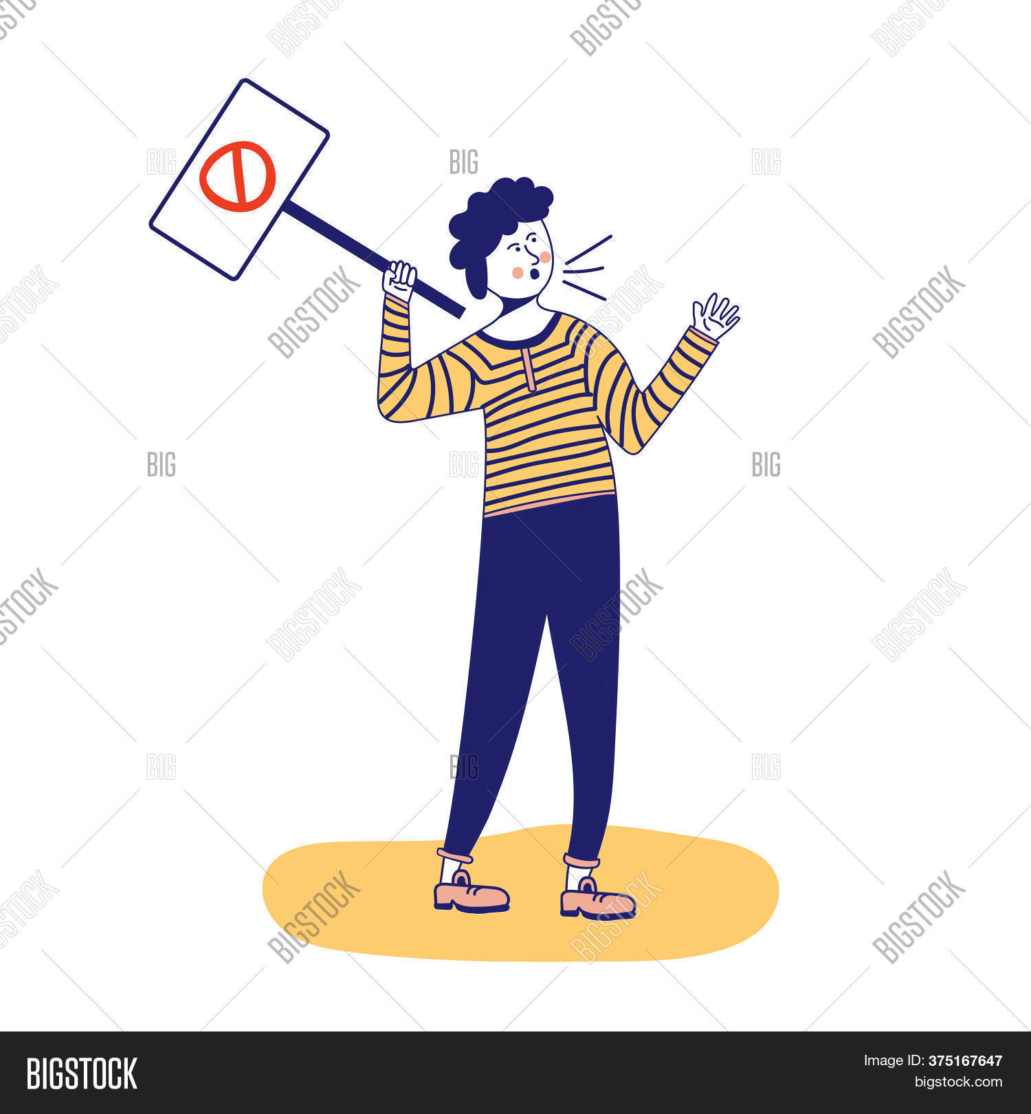 Man Banner, Protesting Image & Photo (Free Trial) | Bigstock