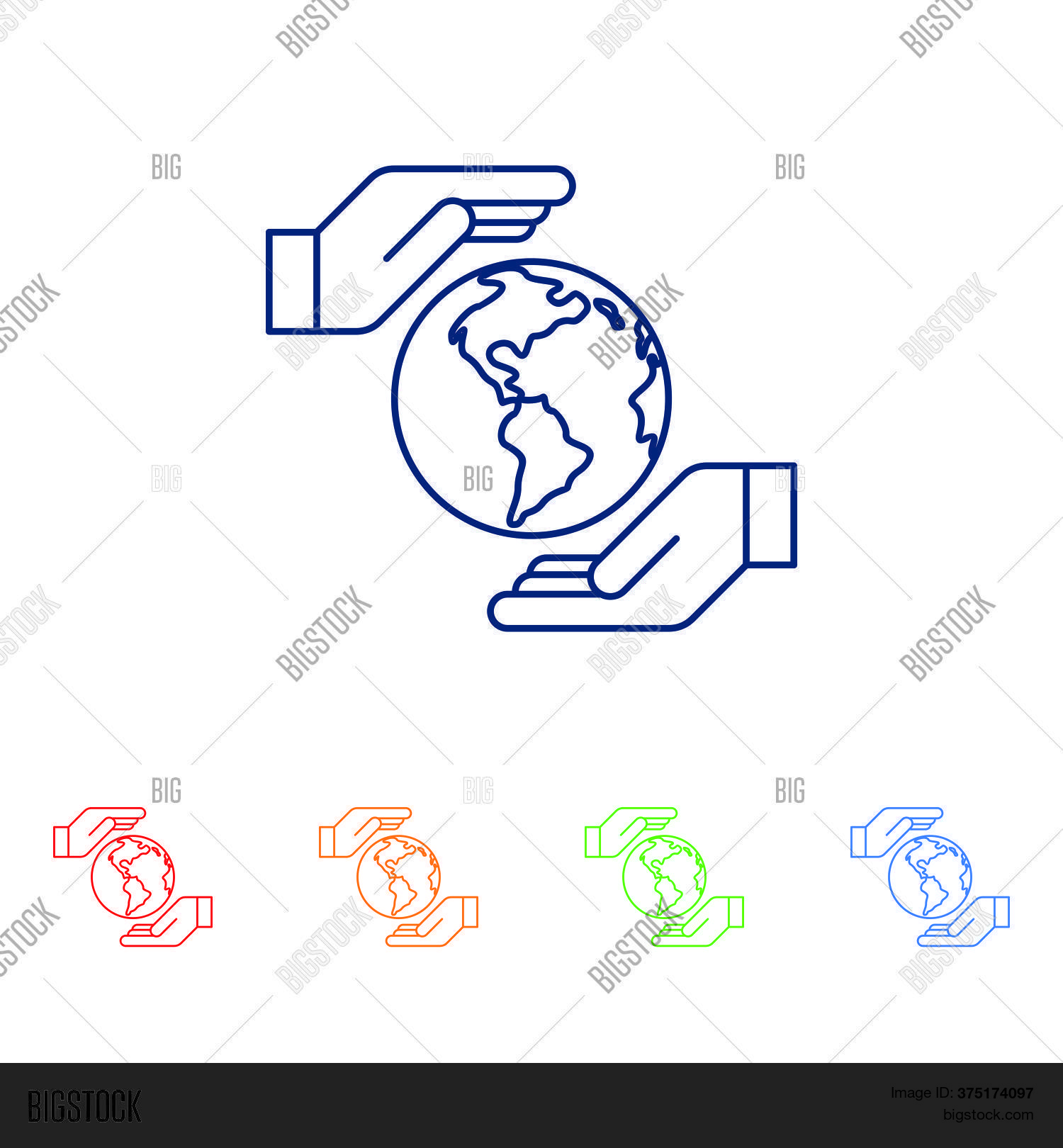 Hands Lifting World Vector & Photo (Free Trial) | Bigstock
