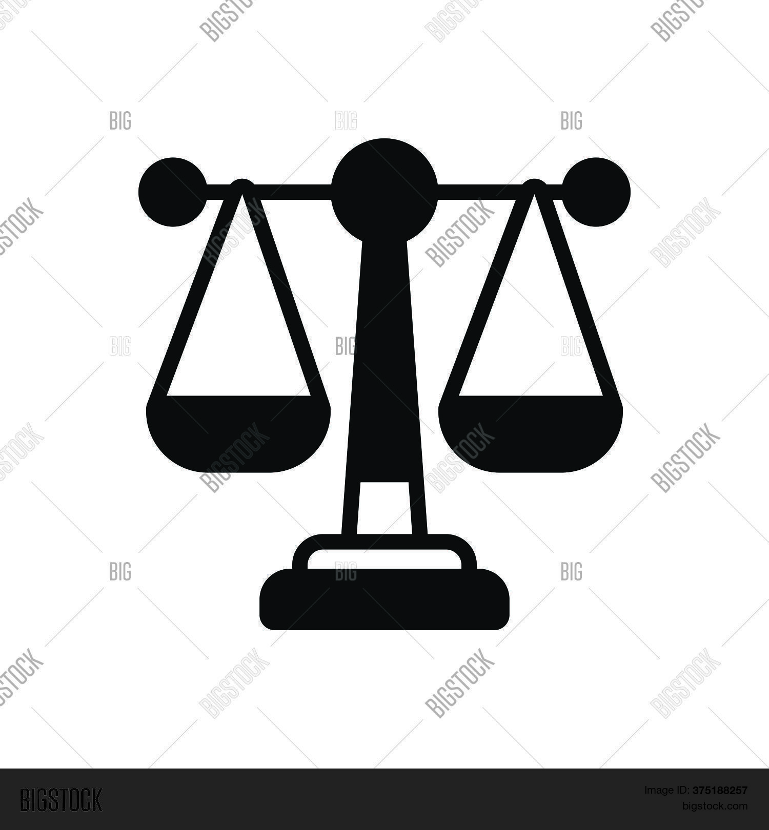 Black Solid Icon Law Vector & Photo (Free Trial) | Bigstock