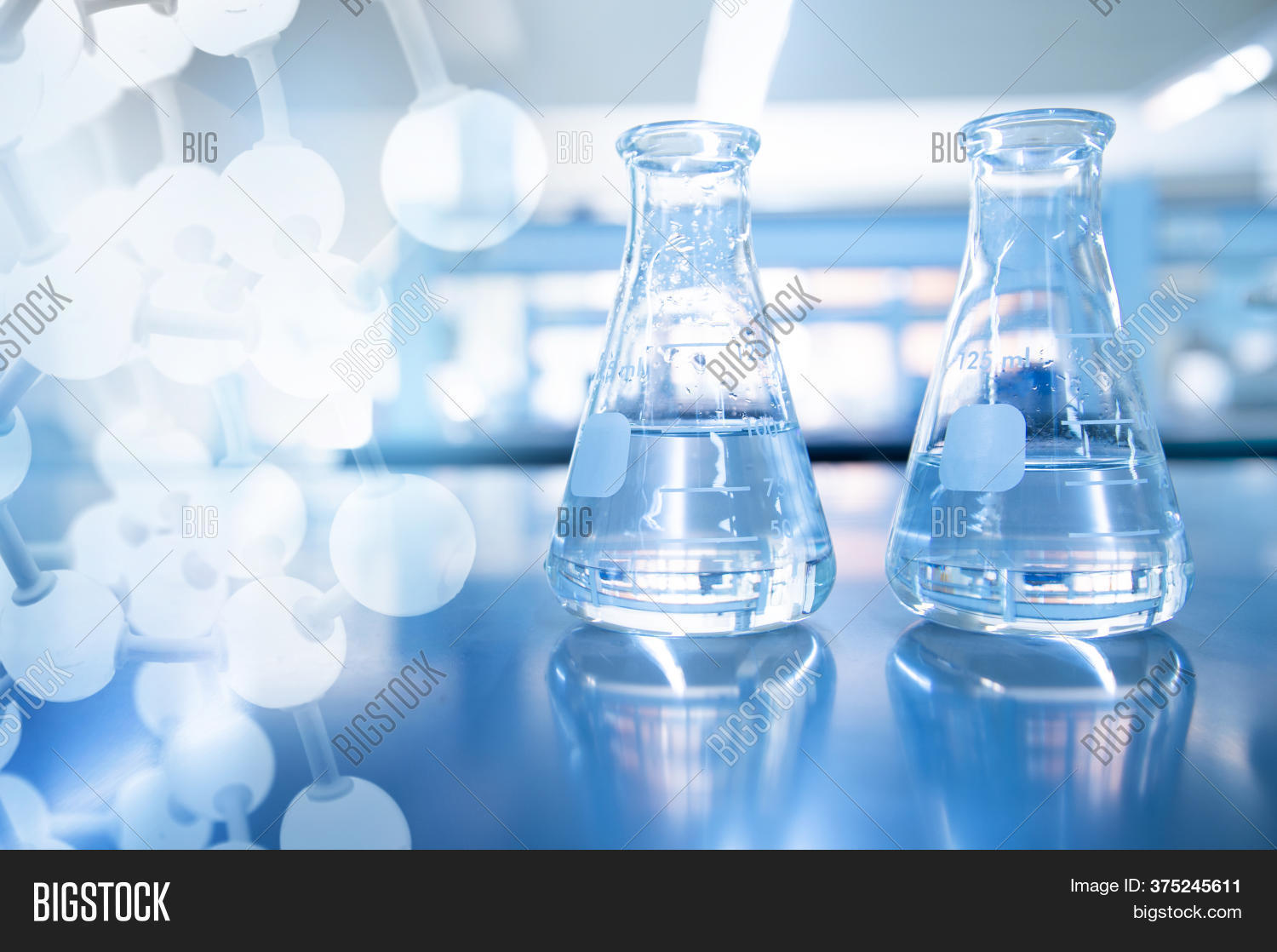 Two Blue Science Flask Image & Photo (Free Trial) | Bigstock