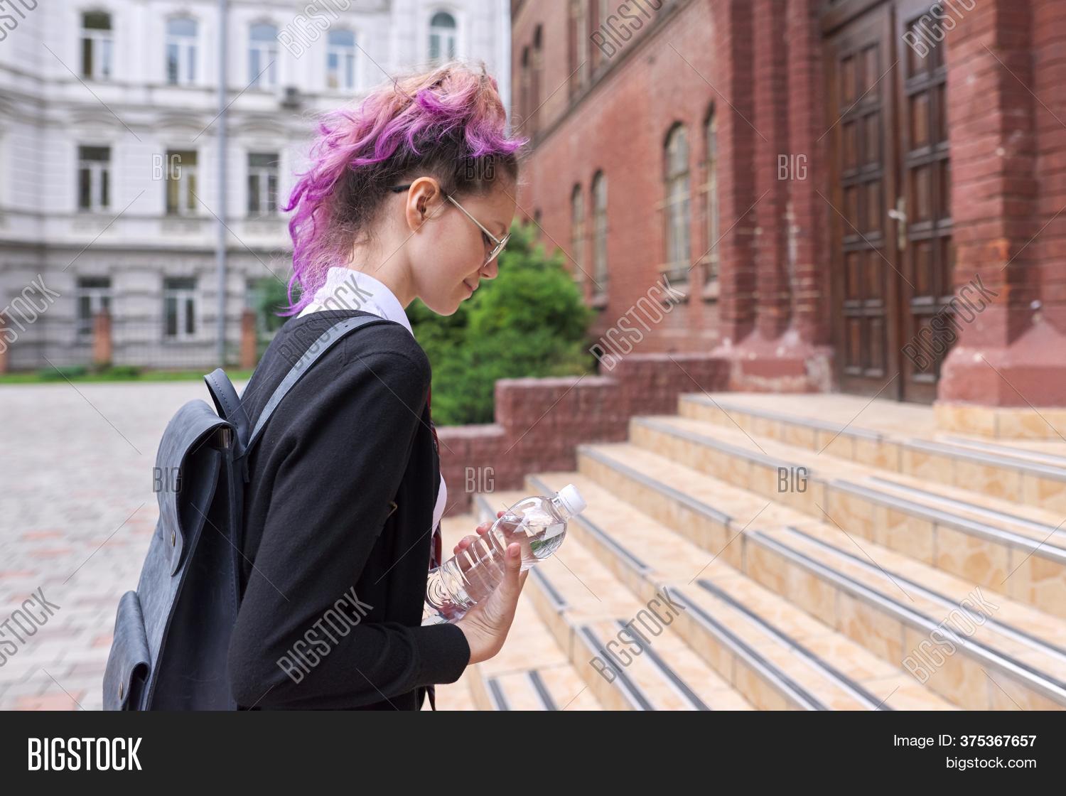 Girl Student Going Image & Photo (Free Trial) | Bigstock