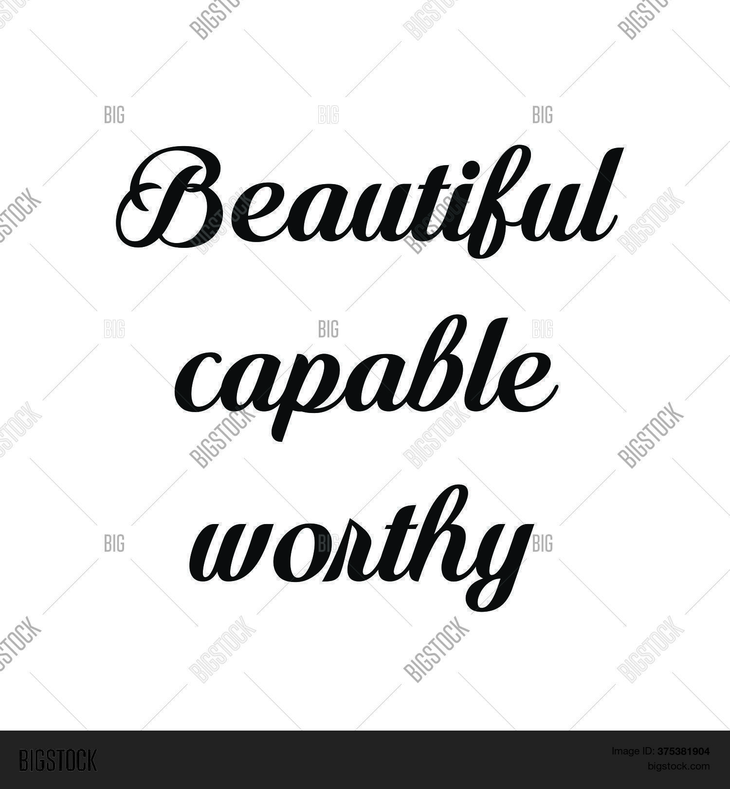Beautiful, Capable, Vector & Photo (Free Trial) | Bigstock