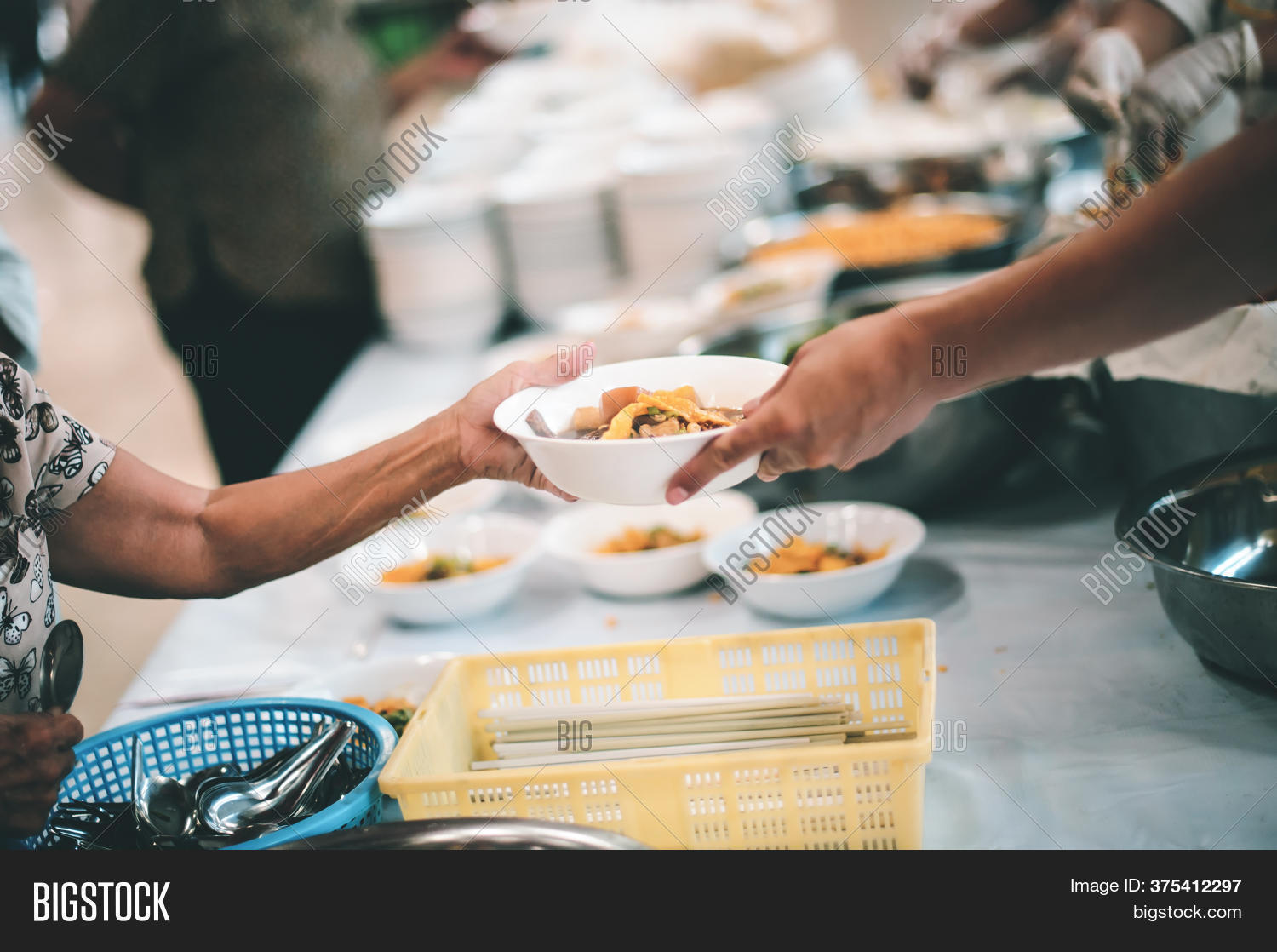 Giving Food Beggars Image & Photo (Free Trial) | Bigstock