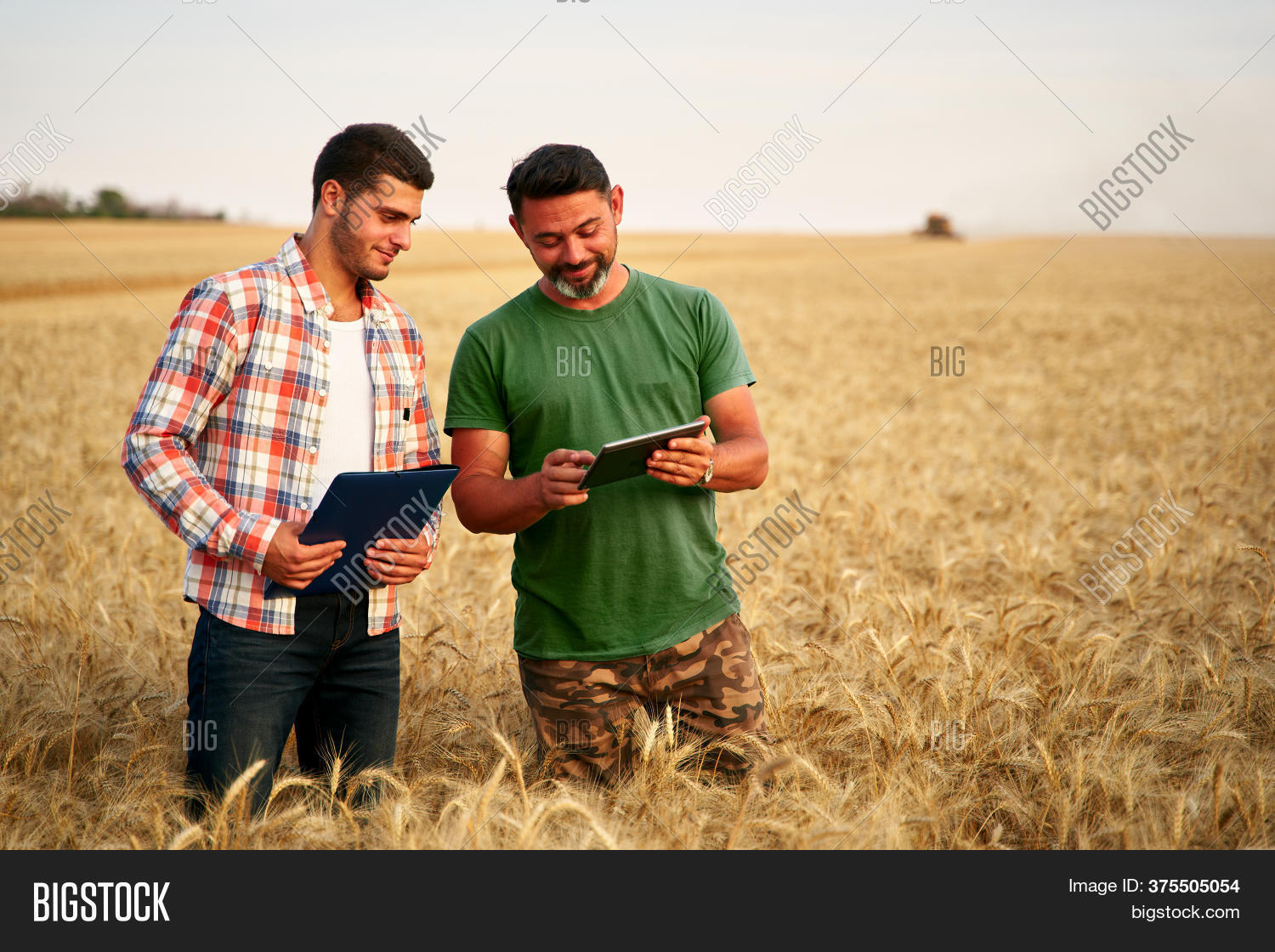 Two Farmers Stand Image & Photo (Free Trial) | Bigstock