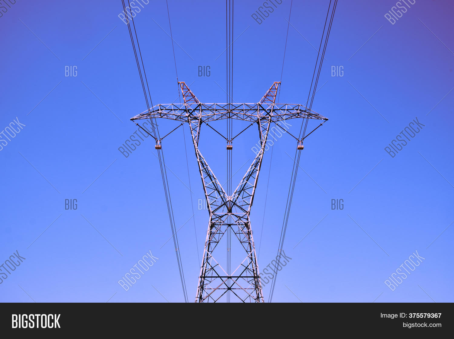 Power Line Metal Pylon Image & Photo (Free Trial) | Bigstock