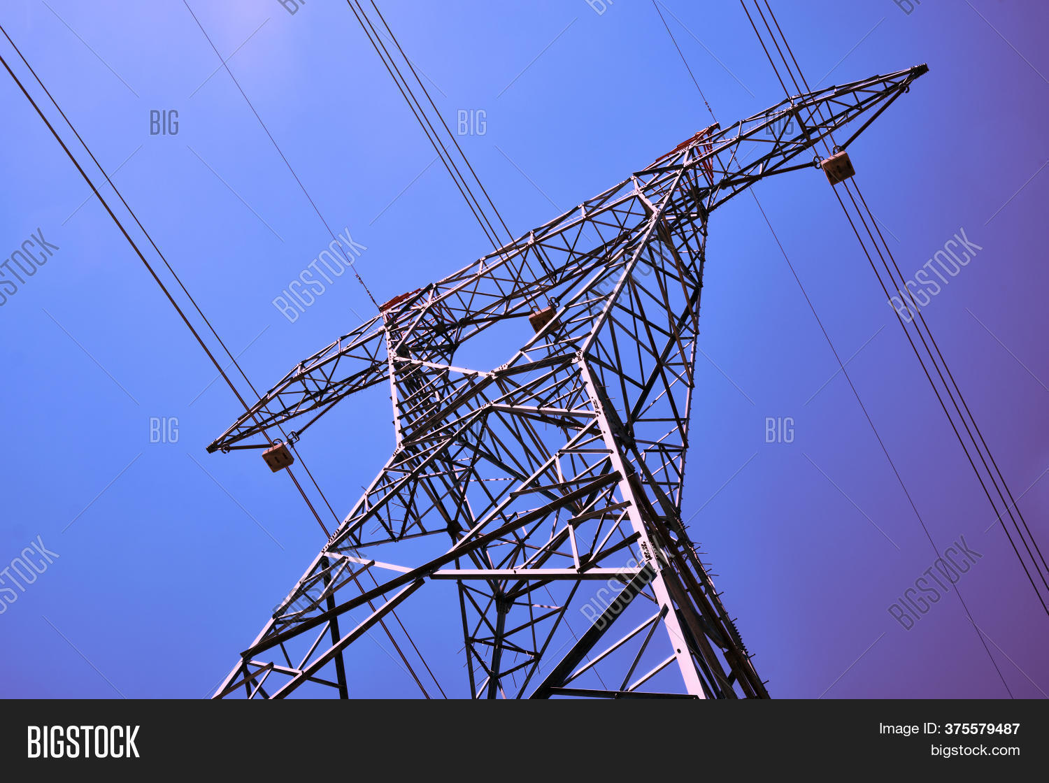 Power Line Metal Pylon Image & Photo (Free Trial) | Bigstock