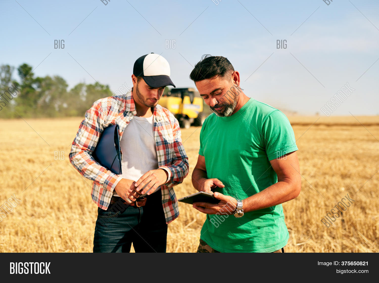 Two Farmers Stand Image & Photo (Free Trial) | Bigstock