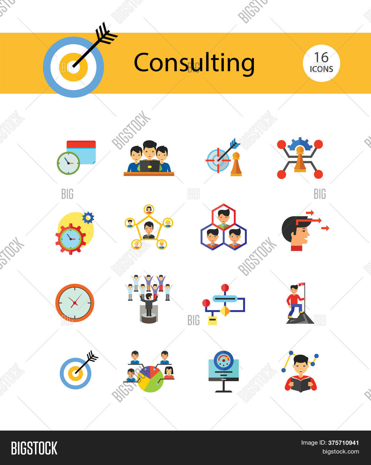 Consulting Icon Set. Image & Photo (Free Trial) | Bigstock