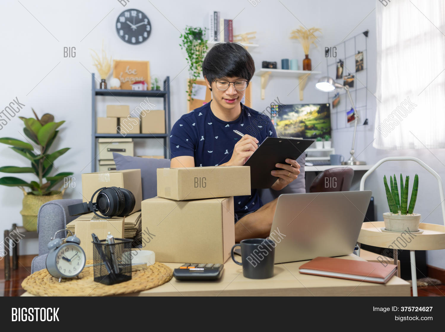 Asian Man Working Sell Image & Photo (Free Trial) | Bigstock