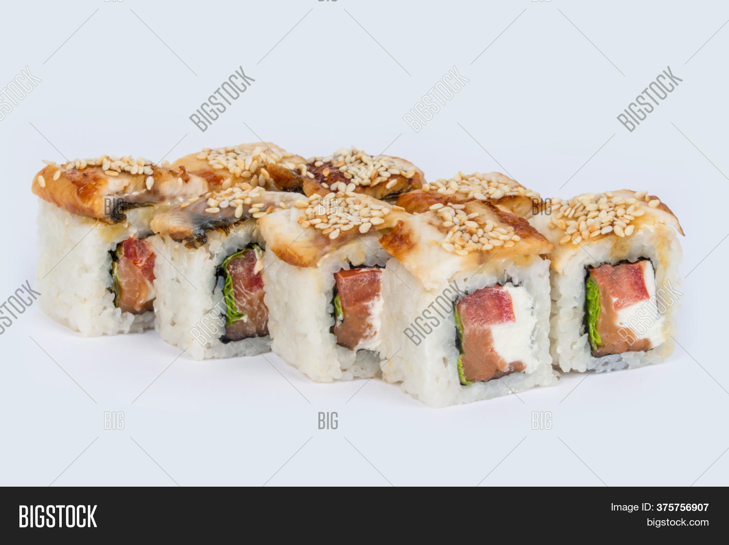 Sushi Shot On White Image & Photo (Free Trial) | Bigstock