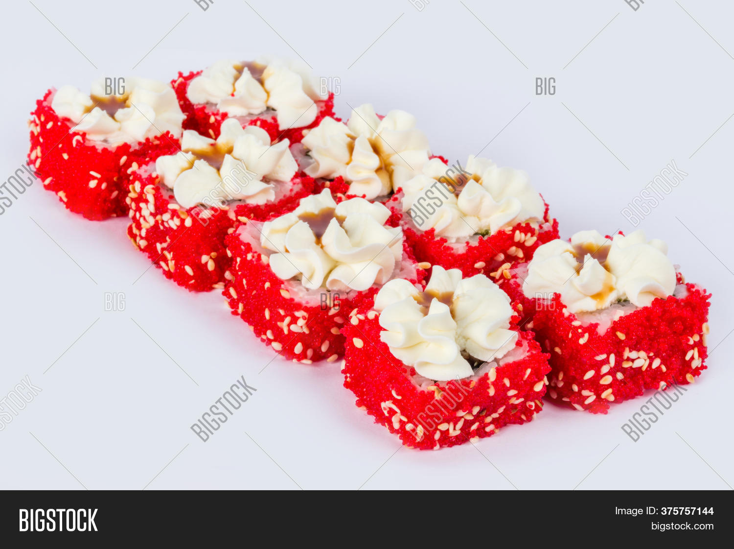 Sushi Shot On White Image & Photo (Free Trial) | Bigstock
