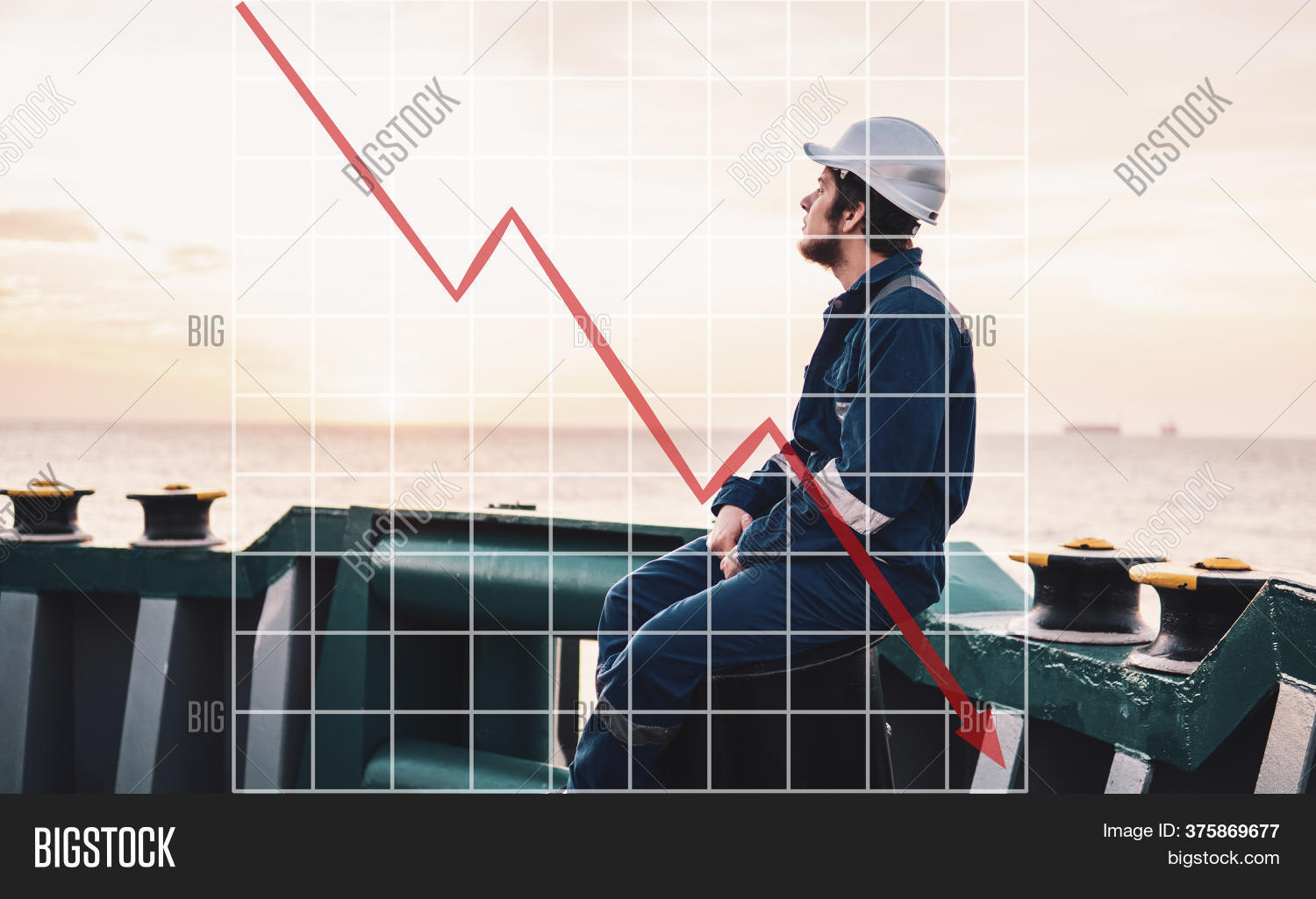 Concept Falling Market Image & Photo (Free Trial) | Bigstock